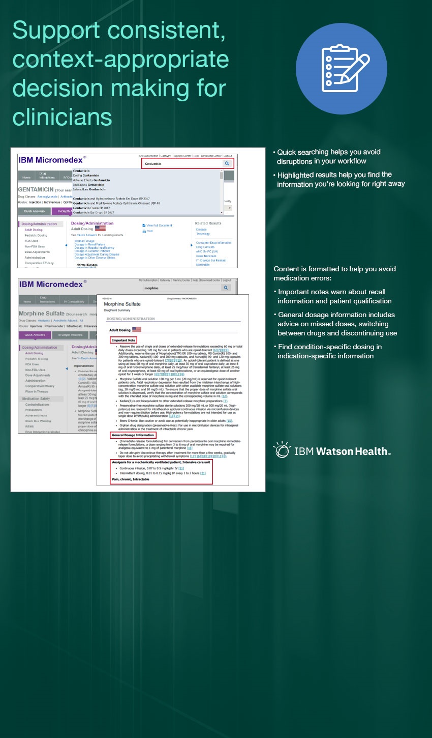 Merative Micromedex Clinical Knowledge App Expo